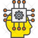 Ai Processor Icon Download In Colored Outline Style