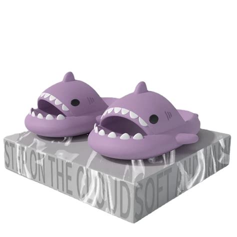 여성용 여름 상어 슬리퍼 새로운 스타일 패션 슬리퍼 단색 캐주얼 홈 슈즈 에바 미끄럼 방지 비치 상어 슬라이드 2023 Aliexpress