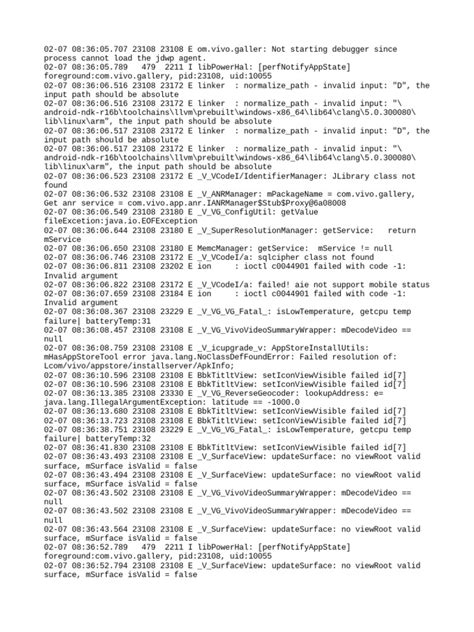 Log Pdf Android Operating System Computer Science