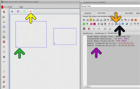 about the touch panel function in bitmap2lcd bitmap2lcd software tool