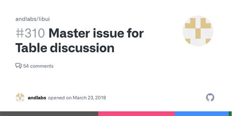 Master Issue For Table Discussion Issue 310 Andlabs Libui GitHub