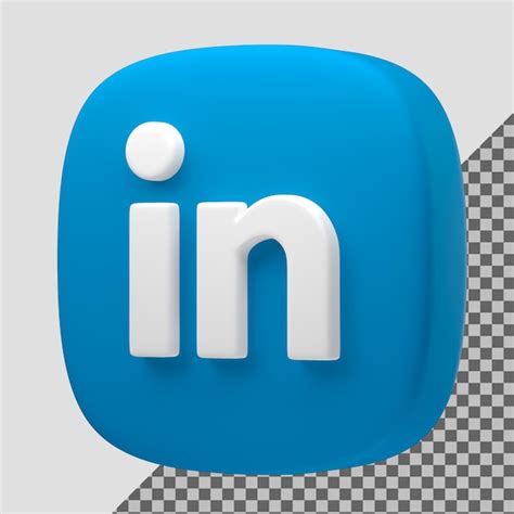 Premium Psd Psd Icon Linkedin Social Media 3d