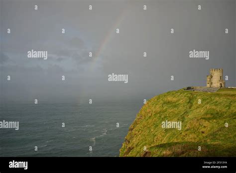Landscape With Obriens Tower The Highest Point Of The Cliffs Of Moher