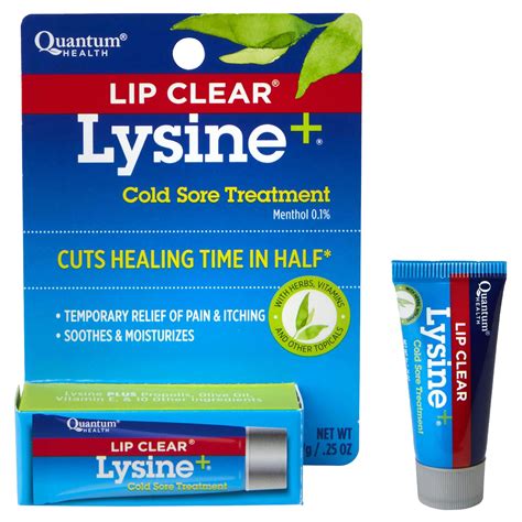 Lip Clear® Lysine Ointment Cold Sore Treatment Quantum Health