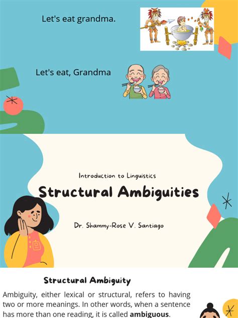 Structural Ambiguities Santiago Pdf Phrase Ambiguity