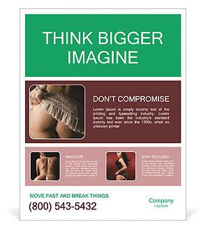 Erotic Lingerie Poster Template Design ID SmileTemplates Com