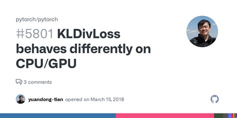 Kldivloss Behaves Differently On Cpu Gpu Issue Pytorch