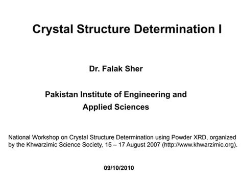 Solid State Chemistry Crystal Structure Determinationpdf