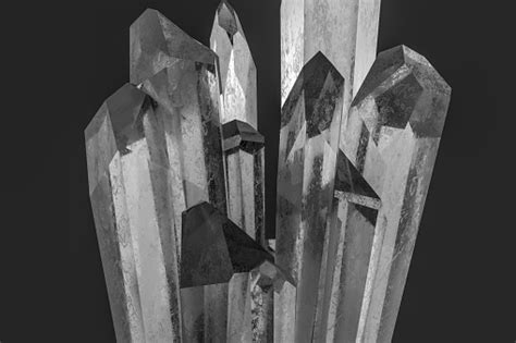 정밀 절단 매직 크리스탈 공상 과학 소설과 마법의 테마 3d 렌더링의 클러스터 3차원 형태에 대한 스톡 사진 및 기타 이미지 3차원 형태 거친 결정체 Istock