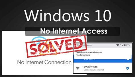 SOLVED How To Fix No Internet Access Error In Windows