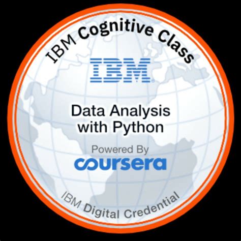 Coursera Python Machinelearning Datascience Ai Dataanalysis Ibm