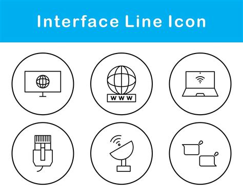 Interface Vector Icon Set Vector Art At Vecteezy