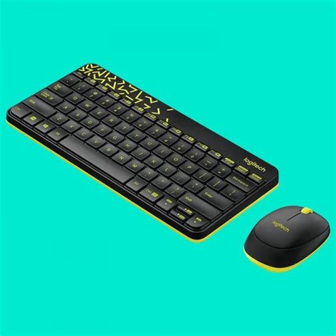 Logitech MK Nano Wireless Keyboard Mouse Combo Yellow