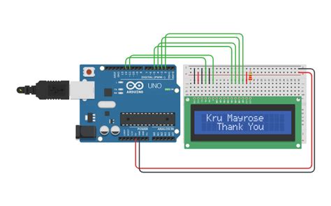 Circuit Design Lcd Scroll Tinkercad