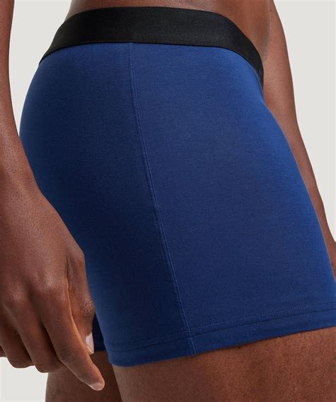 Falke 2 Pack Boxershorts Daily Comfort Egyptisch Katoen Zwartblauw
