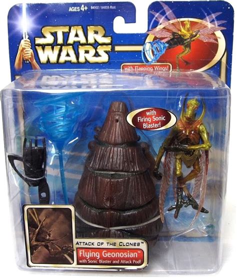 Star Wars Episode 2 Deluxe Flying Geonosian Action Figure