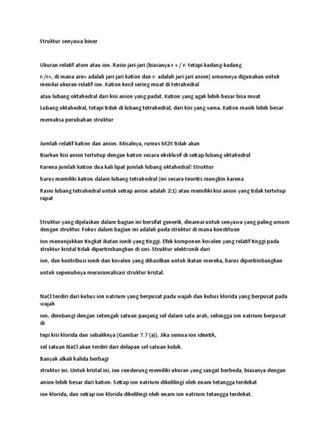 Struktur Senyawa Biner Pdf