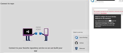 Failed To Configure The Azure Devops Webhook For The Repository · Issue 672 · Microsoft
