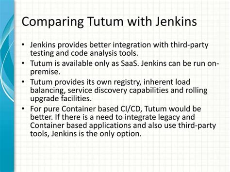 ci cd with docker jenkins and tutum ppt