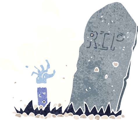 Cartoon Zombie Rising From Grave 45217476 Png