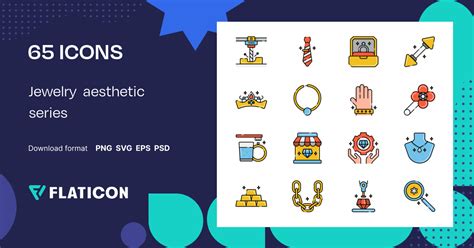 Jewelry Aesthetic Series Icon Pack 65 Svg Icons