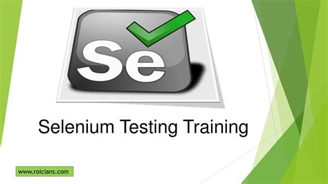 Ppt Selenium Automation Testing Training Powerpoint Presentation Free Download Id 8143249
