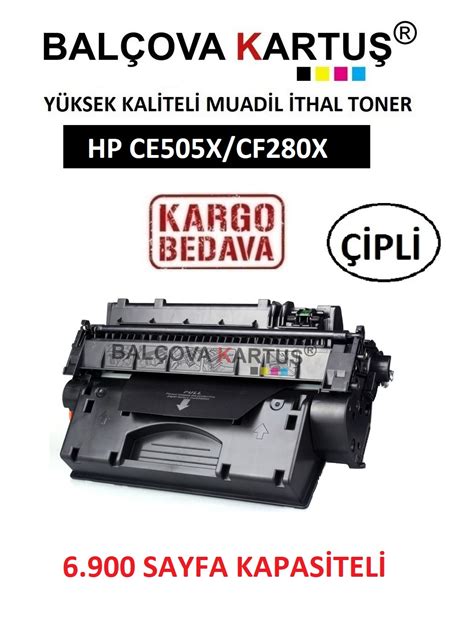 Hp Lj Pro 400 Mfp M 425dn Yazici Için Ce505x Chipli Uyumlu Toner