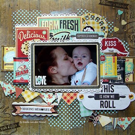 Darling Kiss The Cook Layout With Emilia Bo Bunny Bo Bunny