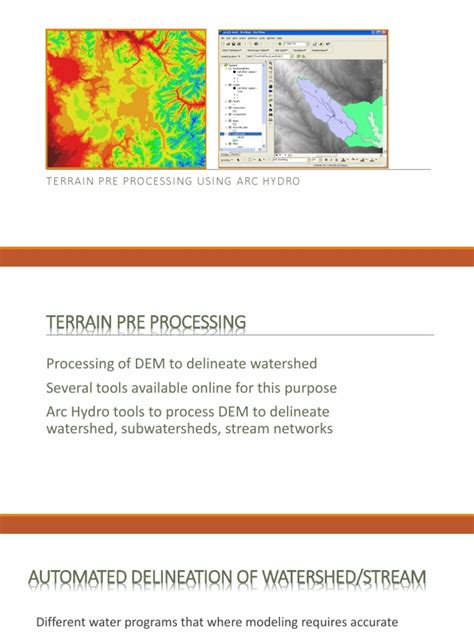 Arc Hydro Pdf Drainage Basin Arc Gis