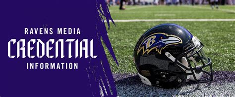 Ravens Media Credential Information Baltimore Ravens