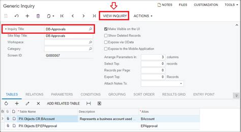 Enhance Acumatica ERP Highlight Data In Generic Inquiry
