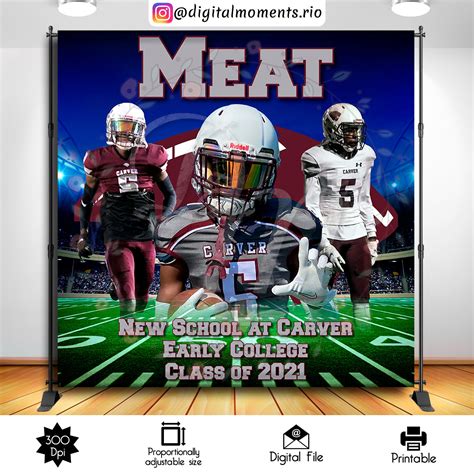 Graduation 8x8 Custom Backdrop With 3 Pictures Digital File Only Digital Moments Rio