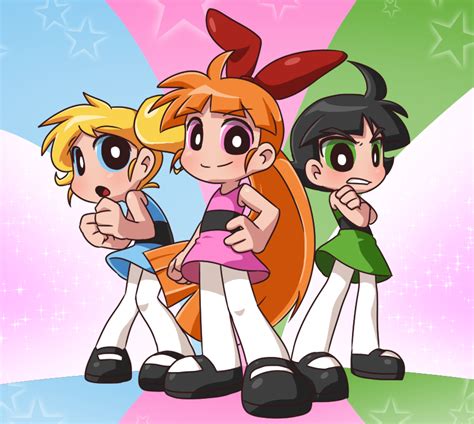 Powerpuff Girls Human Суперкрошки Рисование манги Рисование