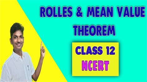 Rolles And Mean Value Theorem Youtube