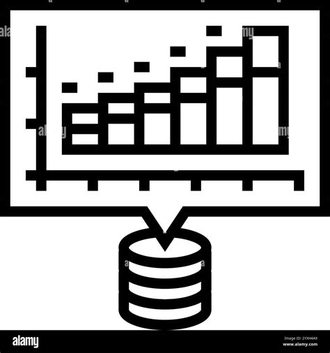 Analytics Chart Big Data Line Icon Vector Illustration Stock Vector Image And Art Alamy
