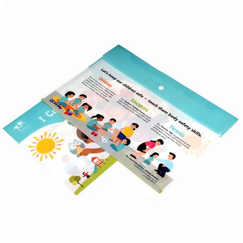 L Shape Folder Printing Singapore Custom Plastic Folders