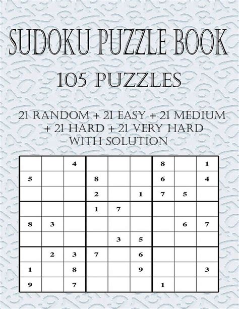Sudoku Puzzle Book 105 Puzzles Super Larg Sudoku One Puzzle Per Page Sudoku Puzzle Book 105 Puzzles Super Larg Sudoku One Puzzle Per Page