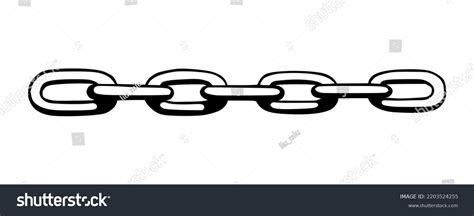 Chain Symbol Unity Cooperation Sketch Metal Stock Vector Royalty Free Shutterstock