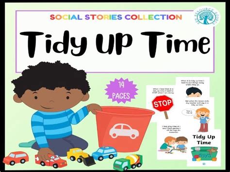 Tidy Up Time Social Story Teaching Resources
