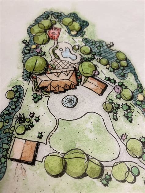 Hand Draw Your Landscape Design In Plan View Ubicaciondepersonascdmx