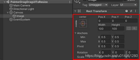 Unity Ugui 效果 之 鼠标拖拽ui实现放大缩小实时调整ui大小 Resize 的功能unityiamge拖动大小 Csdn博客