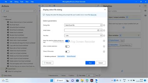 Power Automate Desktop All Features Of Display Select File Dialogenglish Youtube