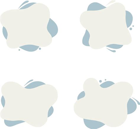 Blob Text Box With Liquid Splash Design Vector Illustration Set 32498454 Vector Art At Vecteezy