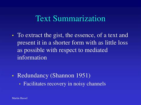 Ppt Automatic Text Summarization Powerpoint Presentation Free