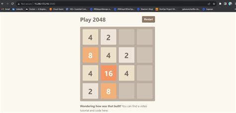 deploying 2048 game on docker and kubernetes with jenkins ci cd mr