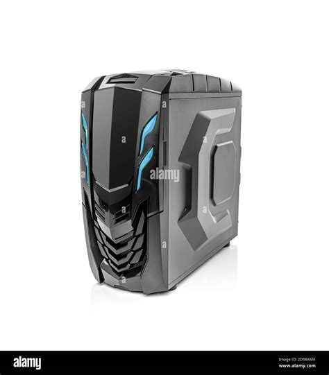 Computer System Unit Isolated On White Stock Photo Alamy