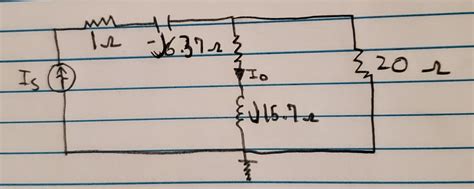 Solved Determine The Source Current IS In The Circuit Chegg Com
