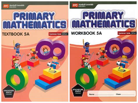 Primary Mathematics 5a Set Textbook And Workbook Common Core Edition Singapore Math Inc