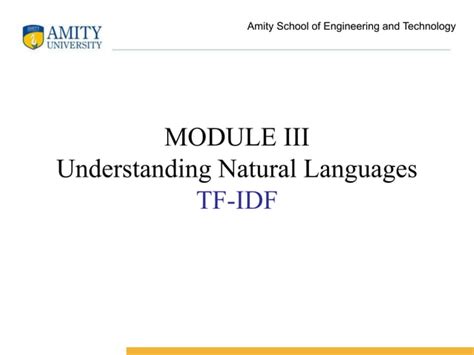 Lecture 2 Hierarchy Of Nlp And Tf Idfpptx