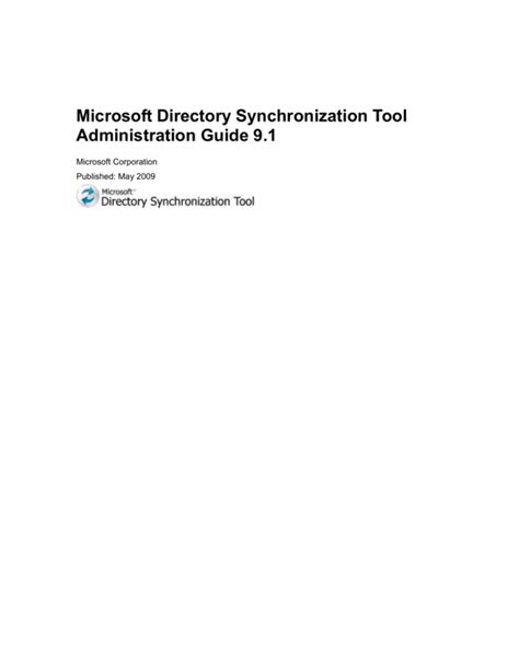 configuring the directory synchronization tool